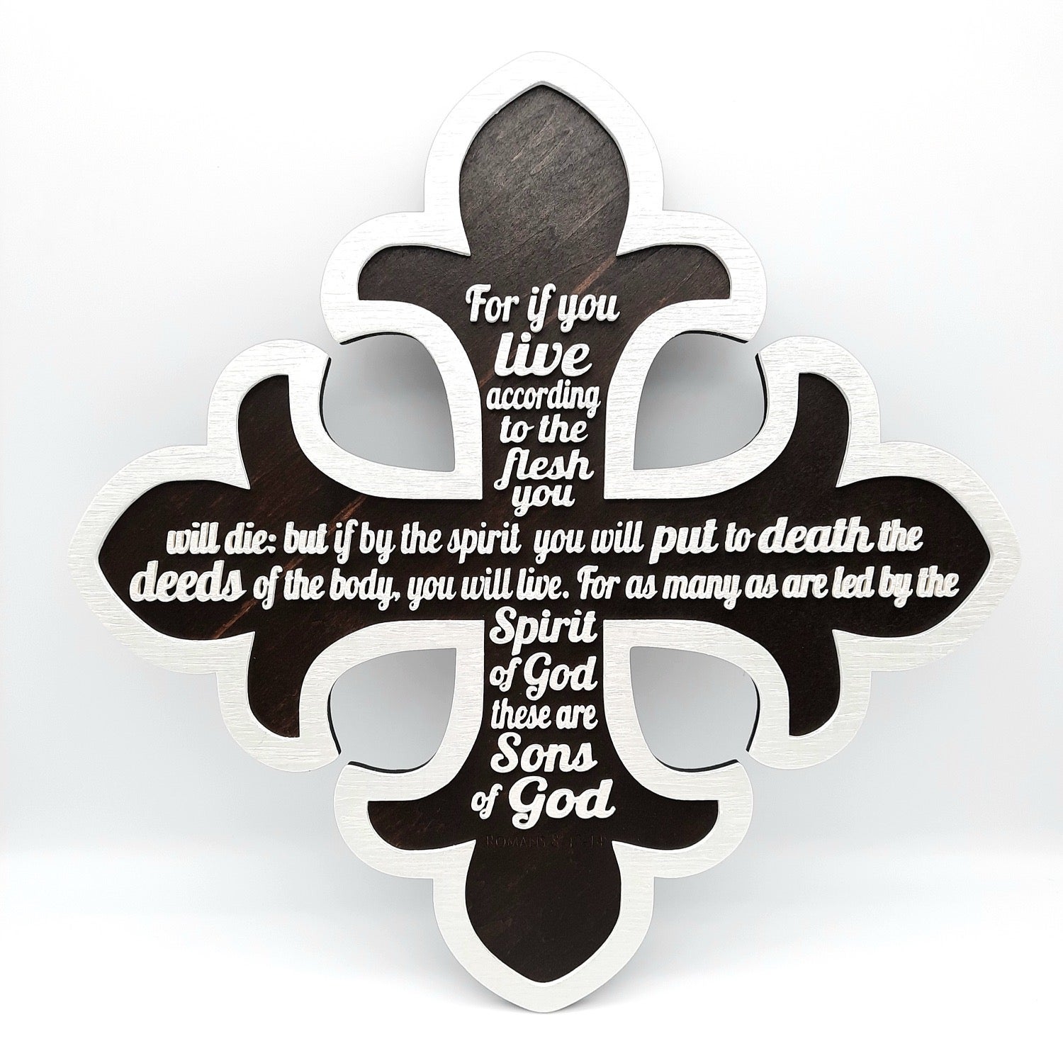 Personalized Wall Cross with 3D Letters | St. Demiana Bookstore