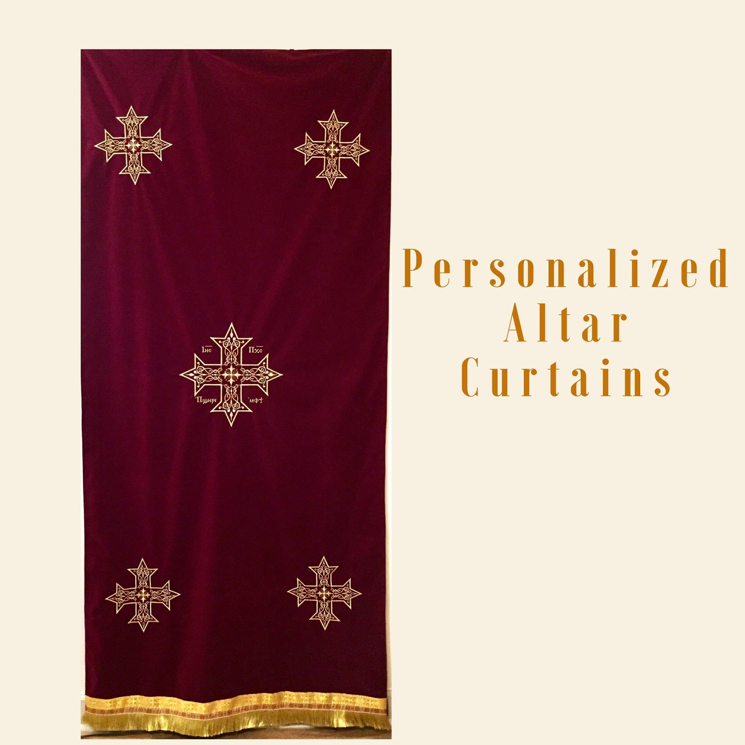 Altar Curtain - Small | St. Demiana Bookstore