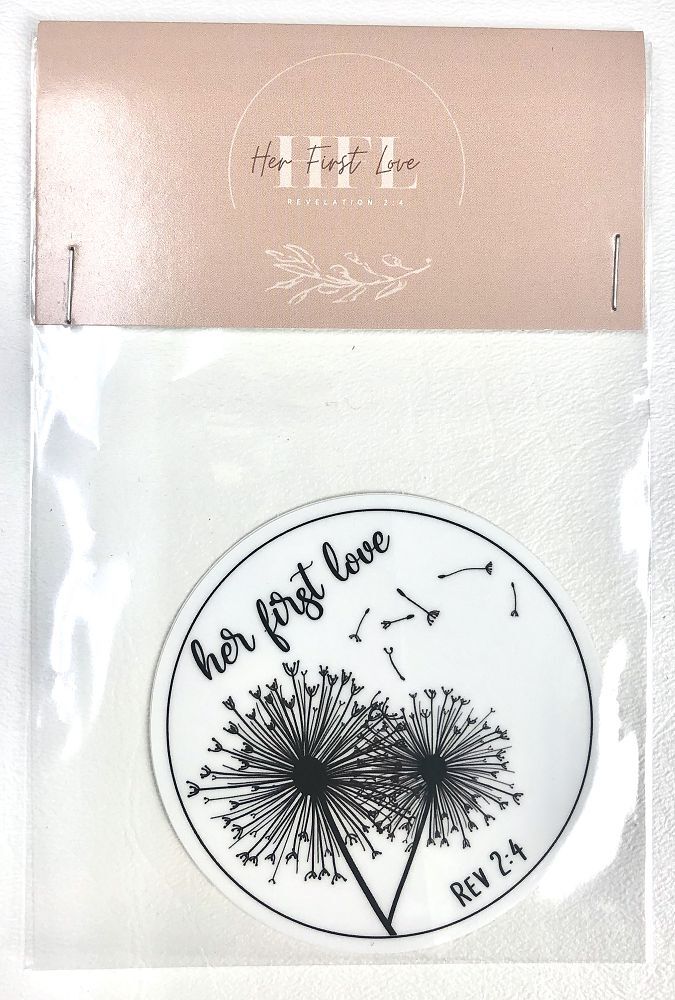 HFL - Her First Love Sticker | St. Demiana Bookstore